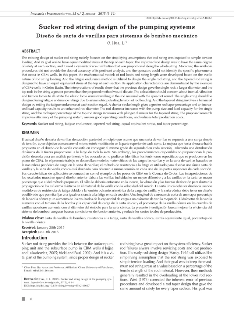 Sucker Rod String Design by Lufkin | PDF | Strength Of Materials ...