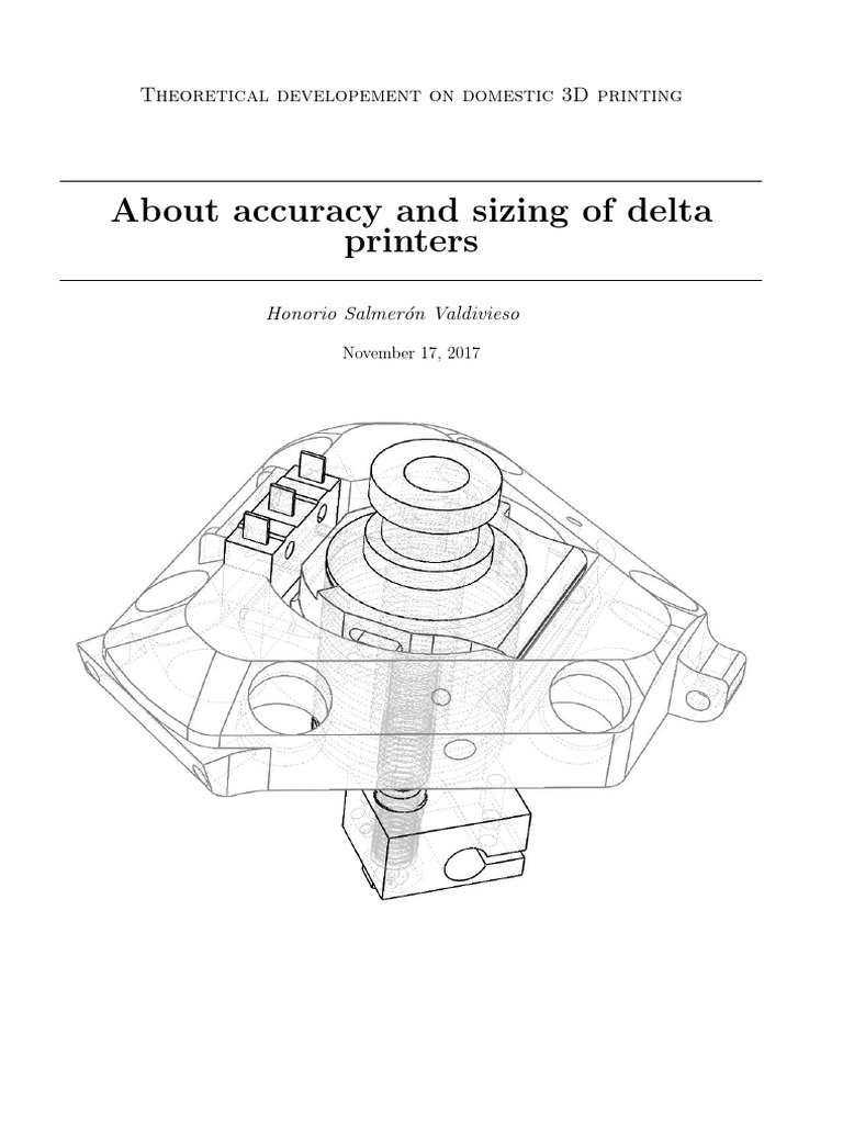 About Accuracy and Sizing of Delta Printers | PDF | Equations | Mechanics