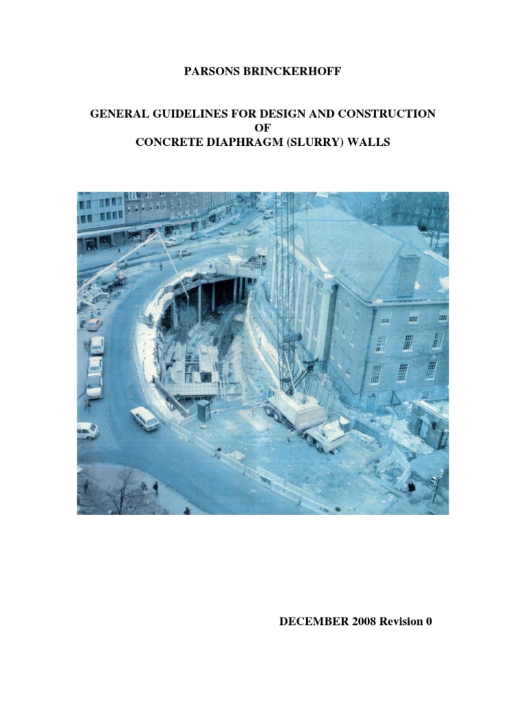 Guidelines for Slurry Wall Construction | PDF | Deep Foundation ...