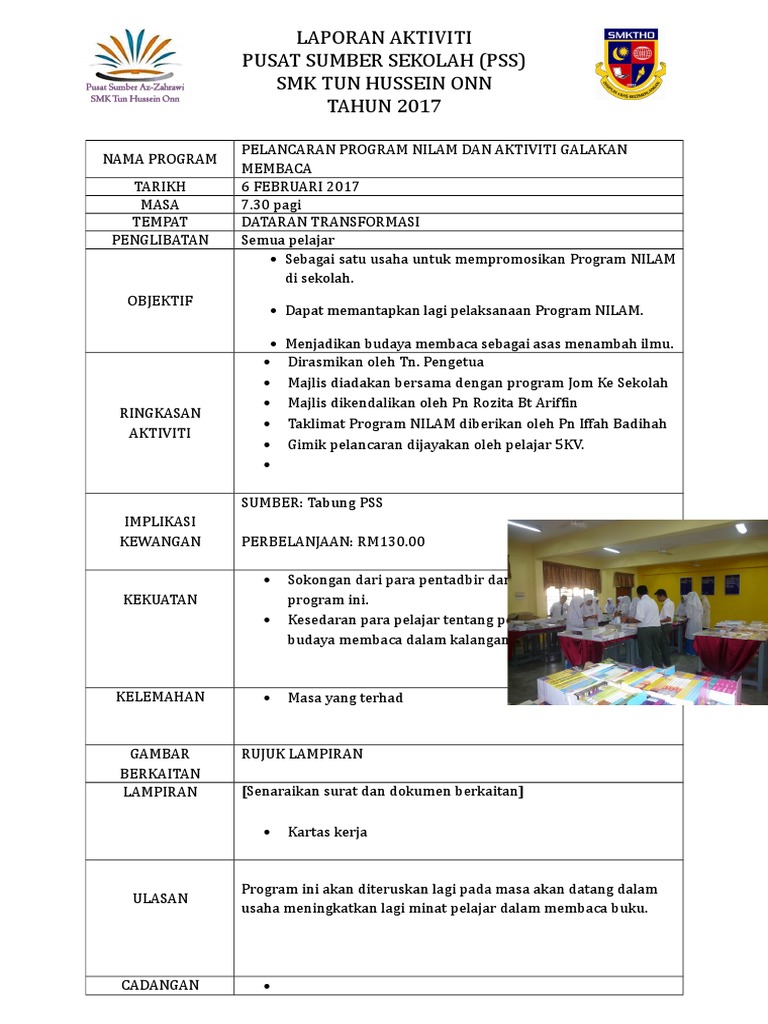 Laporan Aktiviti Nilam | PDF