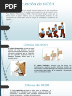 Método NIOSH | PDF | Factores humanos y ergonomía | Science