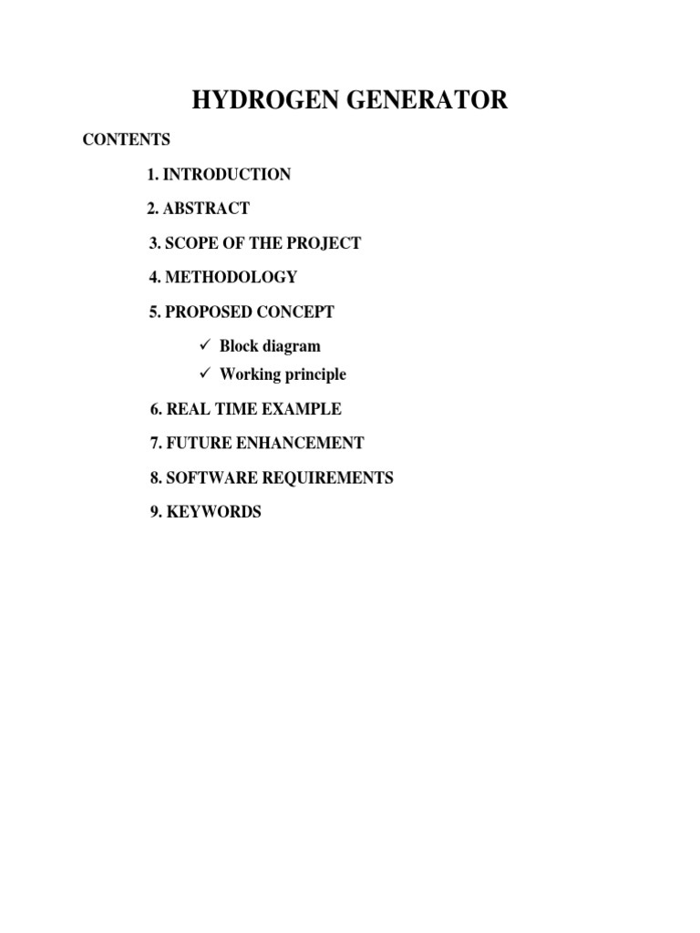 4 Hydrogen Generator | PDF | Internal Combustion Engine | Photovoltaics
