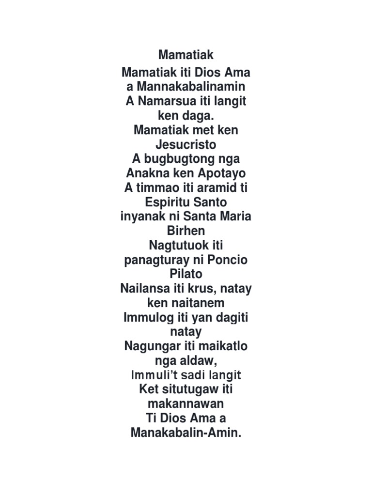 Mamatiak | PDF