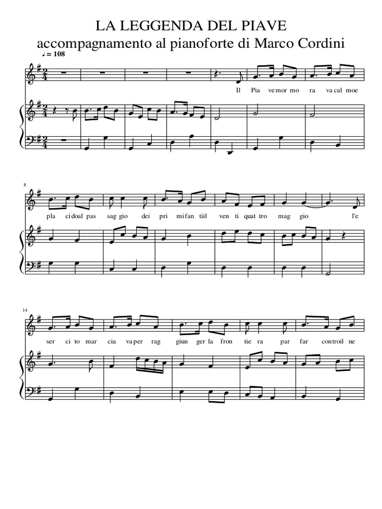 La Leggenda Del Piave