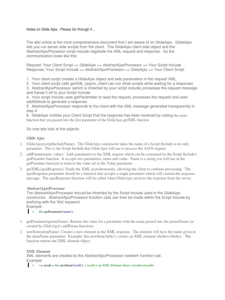 Glide Ajax Pdf Ajax Programming Parameter Computer Programming