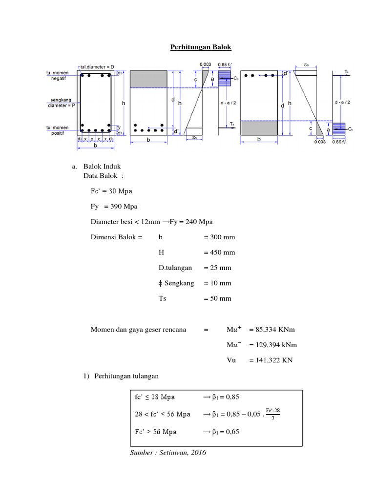 Perhitungan Balok AA | PDF