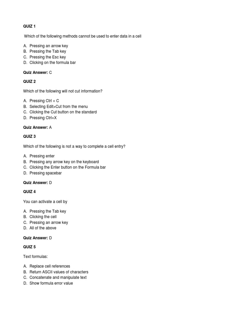 Excel Past Question | Download Free PDF | Microsoft Excel | Spreadsheet