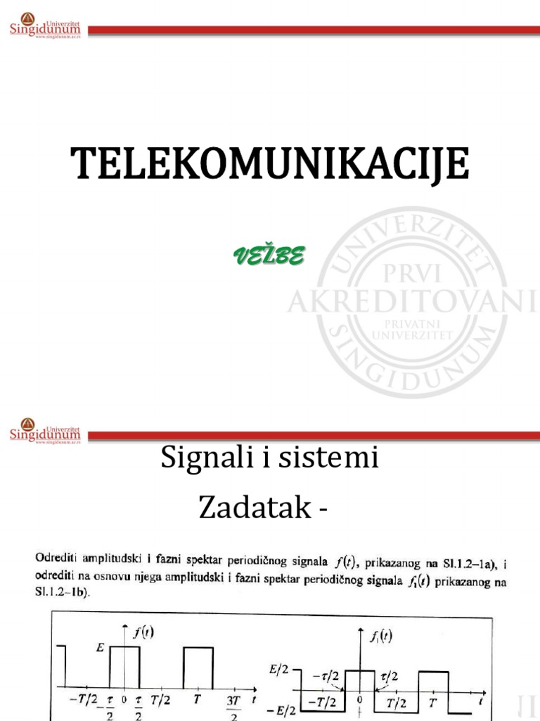2 Signali I Sistemi | PDF