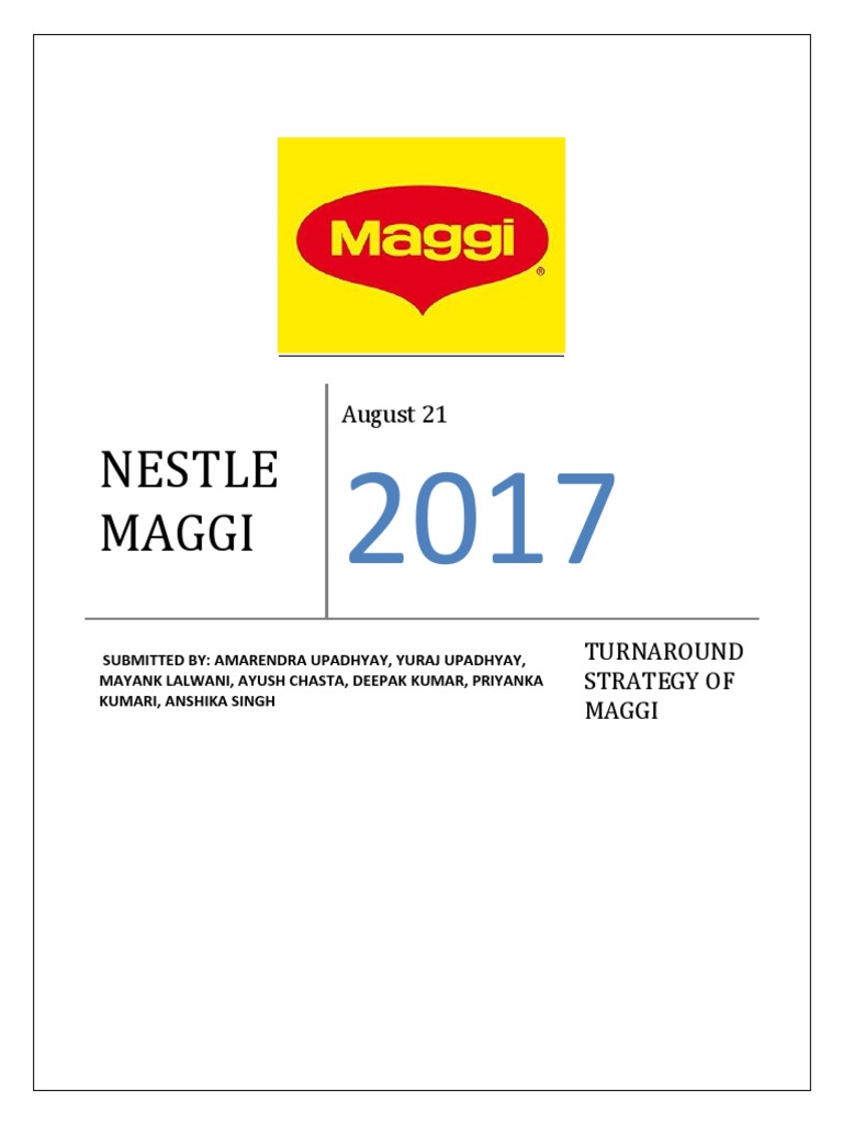 Nestle MaggI ASSIGNMENT | PDF | Food And Drink | Foods