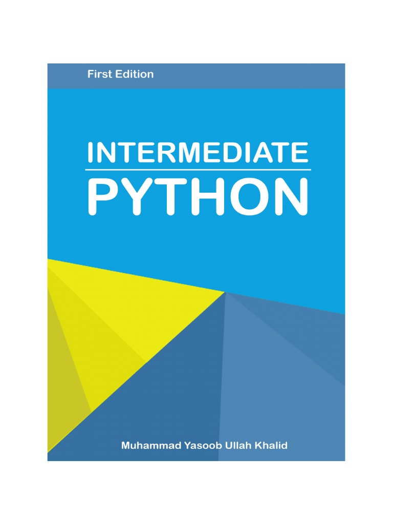Intermediate Python | PDF | Computer Programming | Software Engineering