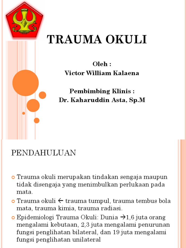 Trauma Okuli | PDF