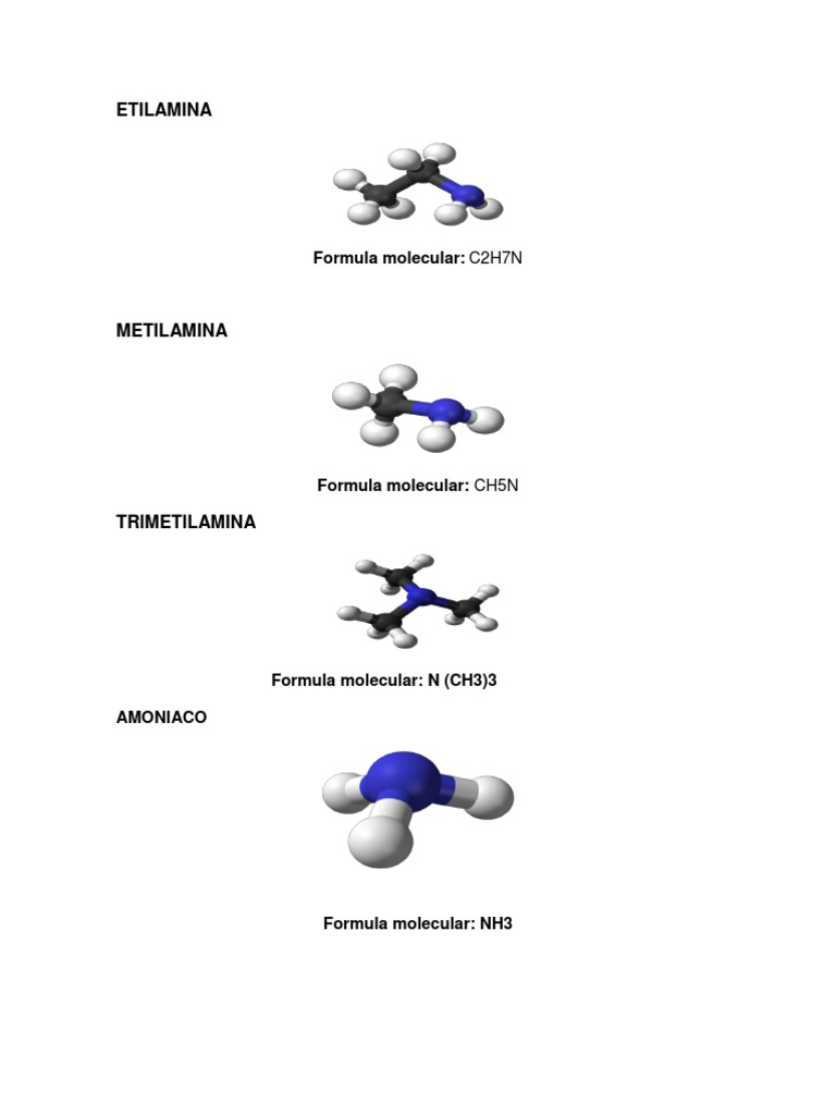 Etilamina: Formula Molecular | PDF