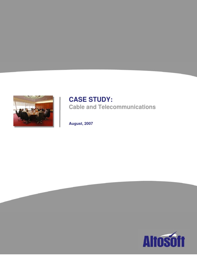 Telecommunications Case Study | PDF | Data Warehouse | Telecommunication