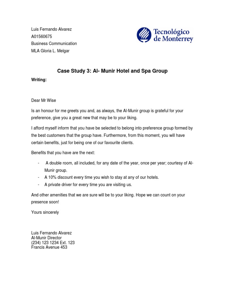 Writing Case Study 3 | PDF | Career & Growth | Law