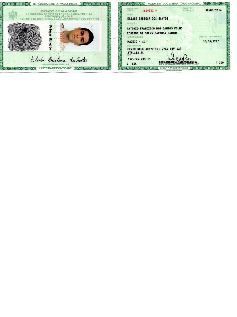 Carteira de Identidade | PDF