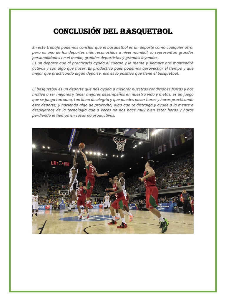 Conclusion Del Basquetbol | PDF