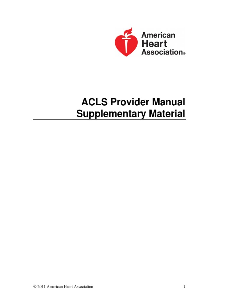 ACLS Provider Manual PDF | PDF | Business