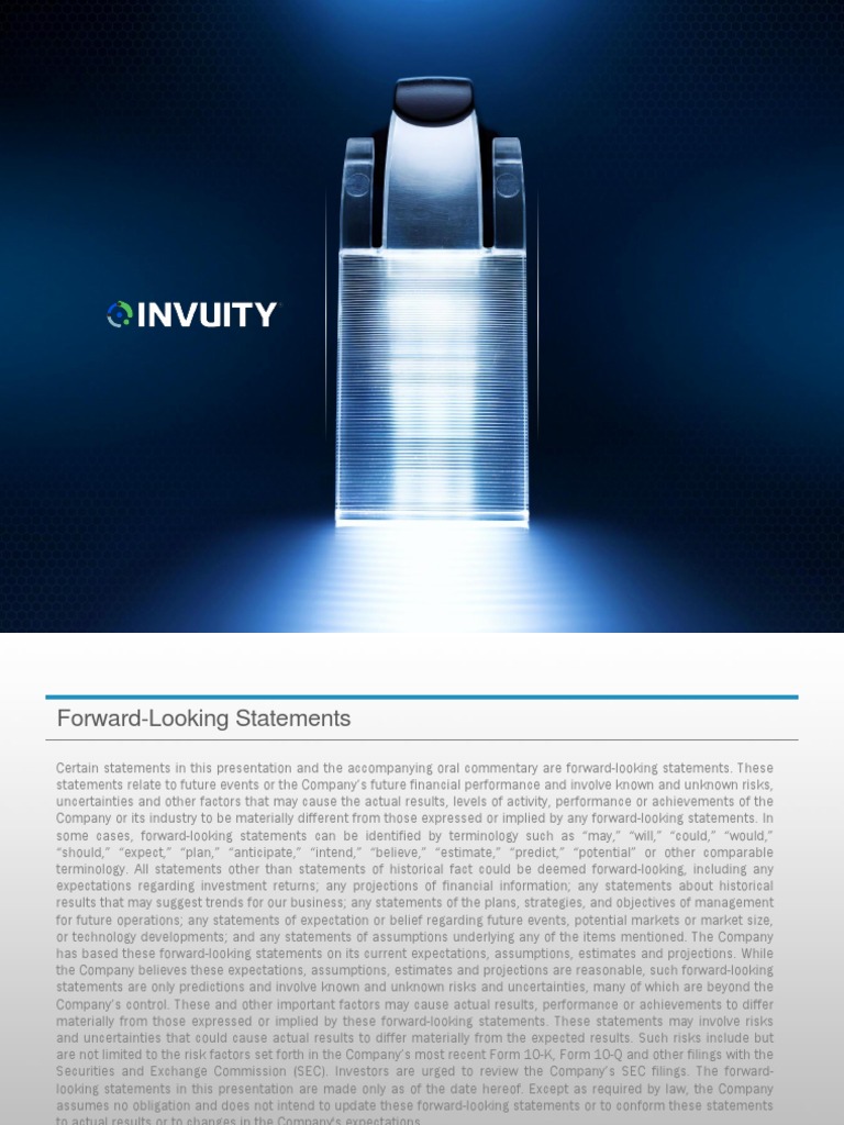 Invuity Investor Presentation - Q3 2017 | PDF | Risk | Investor