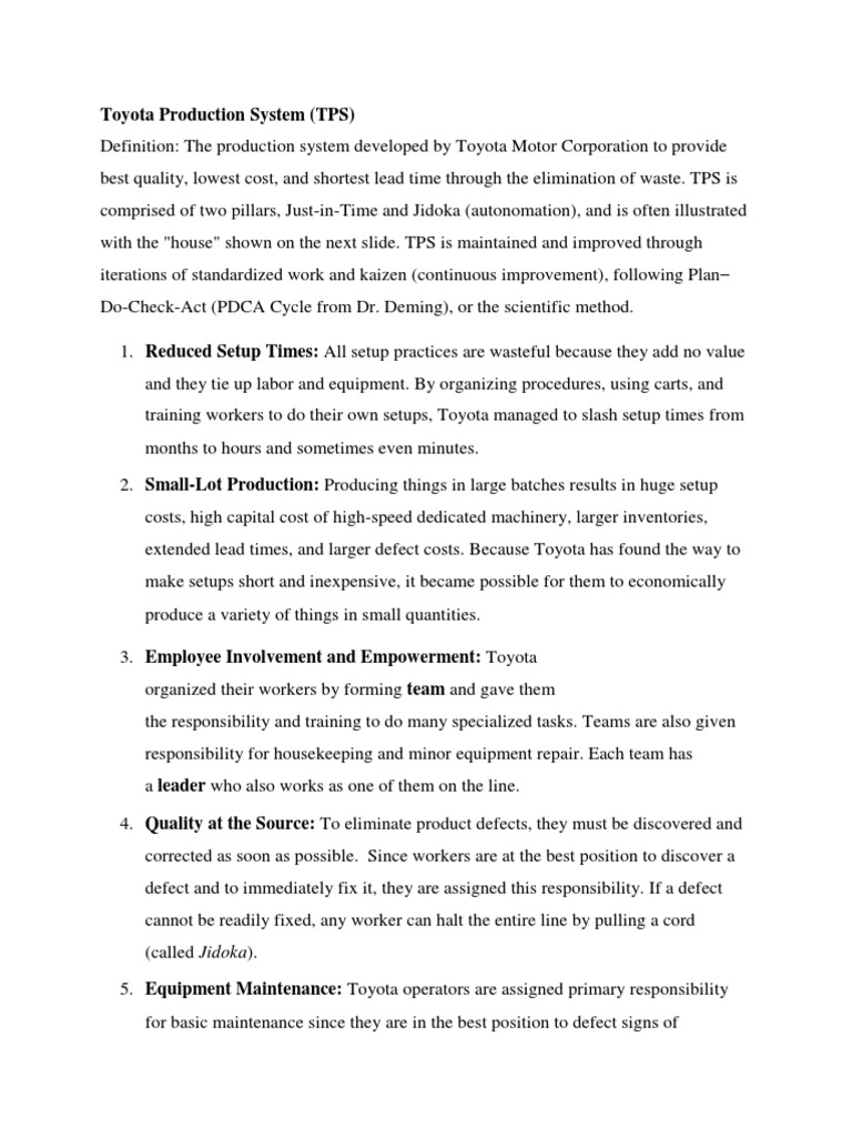 Toyota Production System | PDF | Economic Sectors | Accountability