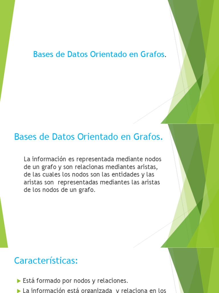 Bases de Datos Orientados A Grafos | PDF | No Sql | Bases de datos