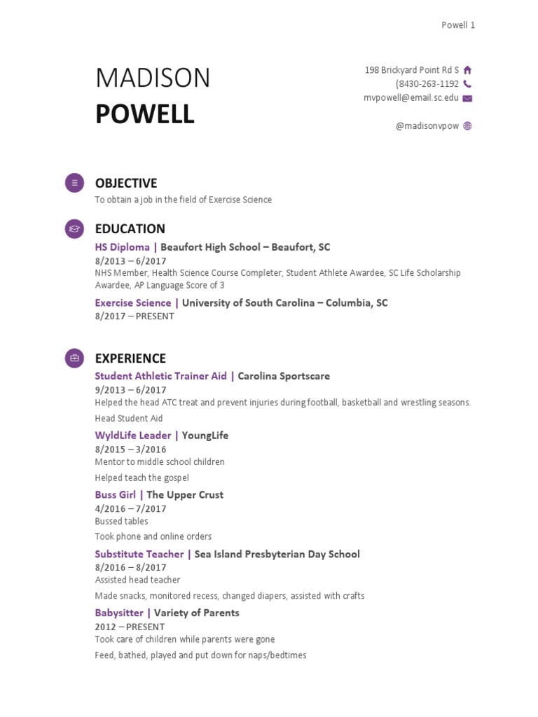 Resume - Madison Powell | PDF