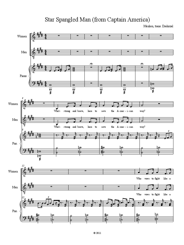 Star Spangled Man (Captain America) PDF | PDF