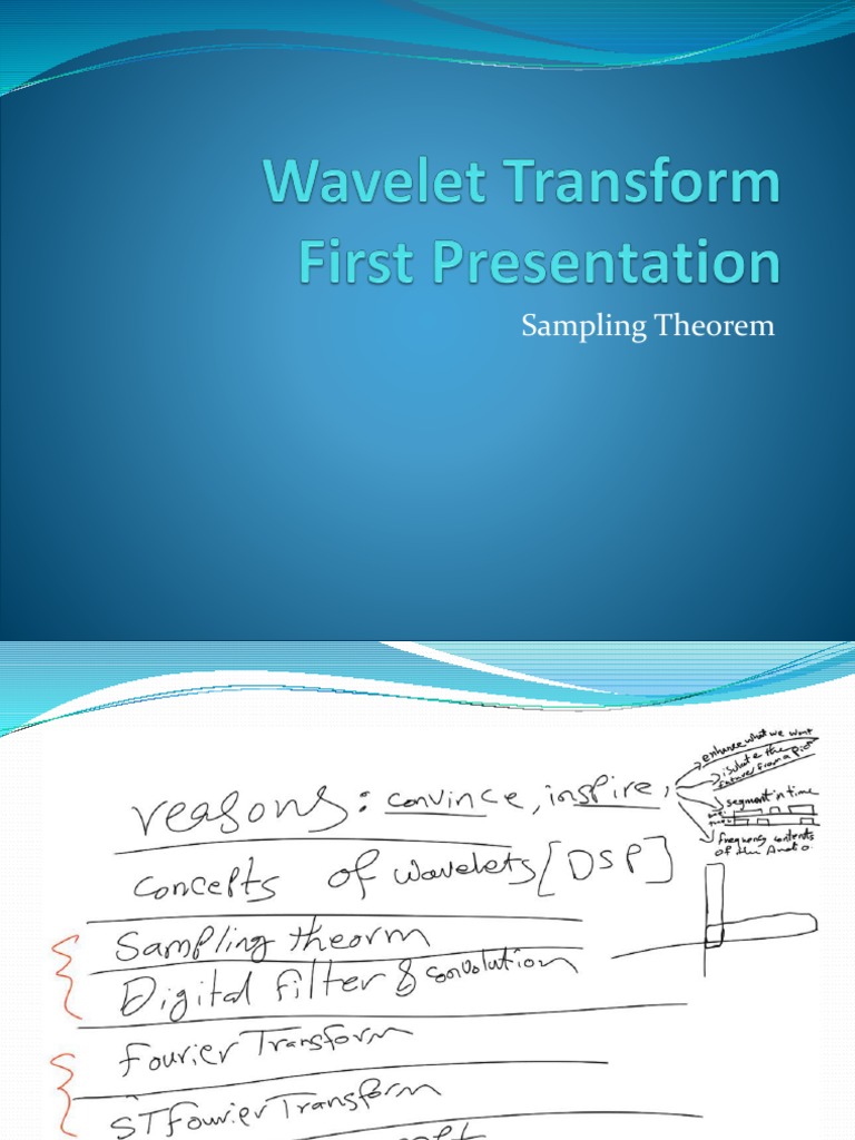 Wavelet Transform First File | PDF | Wavelet | Harmonic Analysis