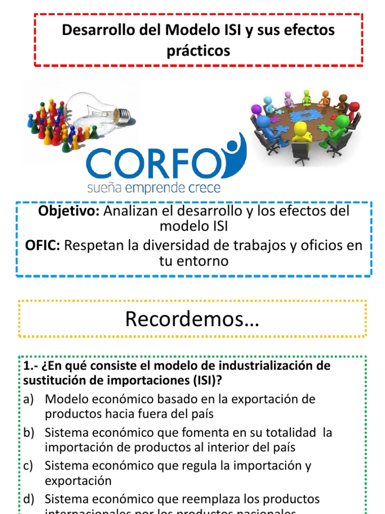 Unidad 1 Desarrollo Del Modelo ISI y Sus Efectos Prácticos | Chile ...