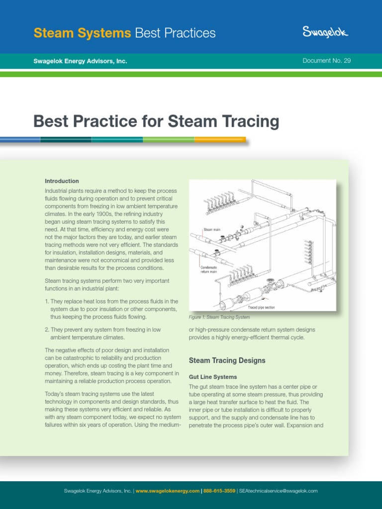 Best Practice For Steam Tracing | PDF | Heat Transfer | Steam
