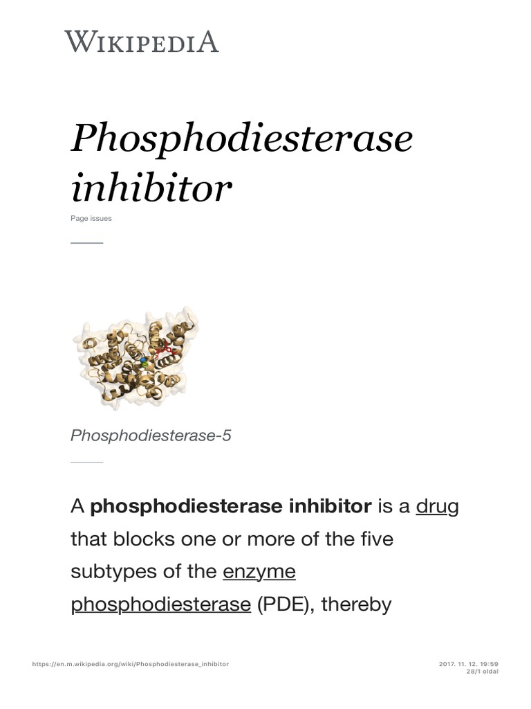 Phosphodiesterase Inhibitor - Wikipedia | Drugs | Wellness