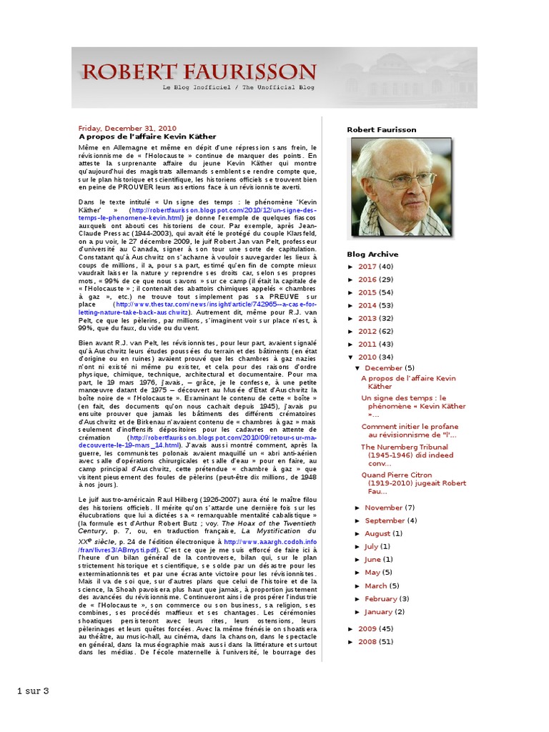 A Propos de L'affaire Kevin Käther PDF | PDF | Camp de concentration d ...