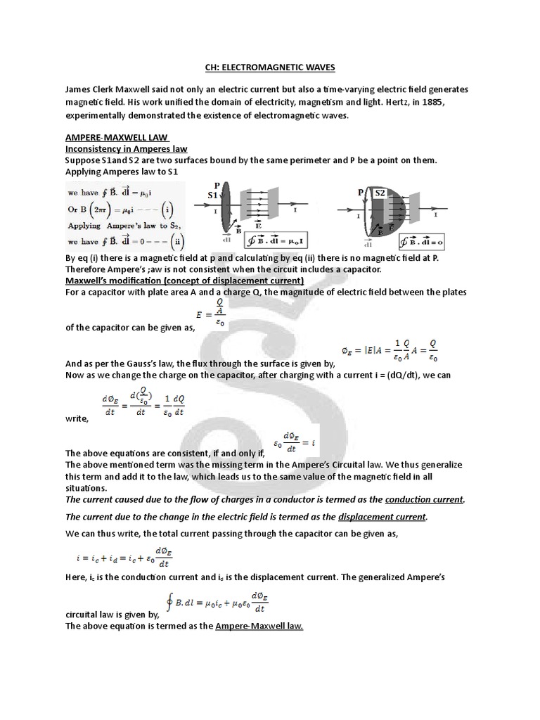 EMW Notes CLASS 12 CBSE | PDF | Ultraviolet | Electromagnetic Radiation