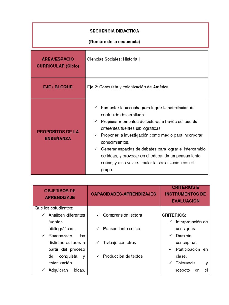 Ejemplo De Secuencias Didacticas Para Primaria Secuencia Didactica ... Ejemplo De Secuencias Didacticas Para Primaria Secuencia Didactica ...