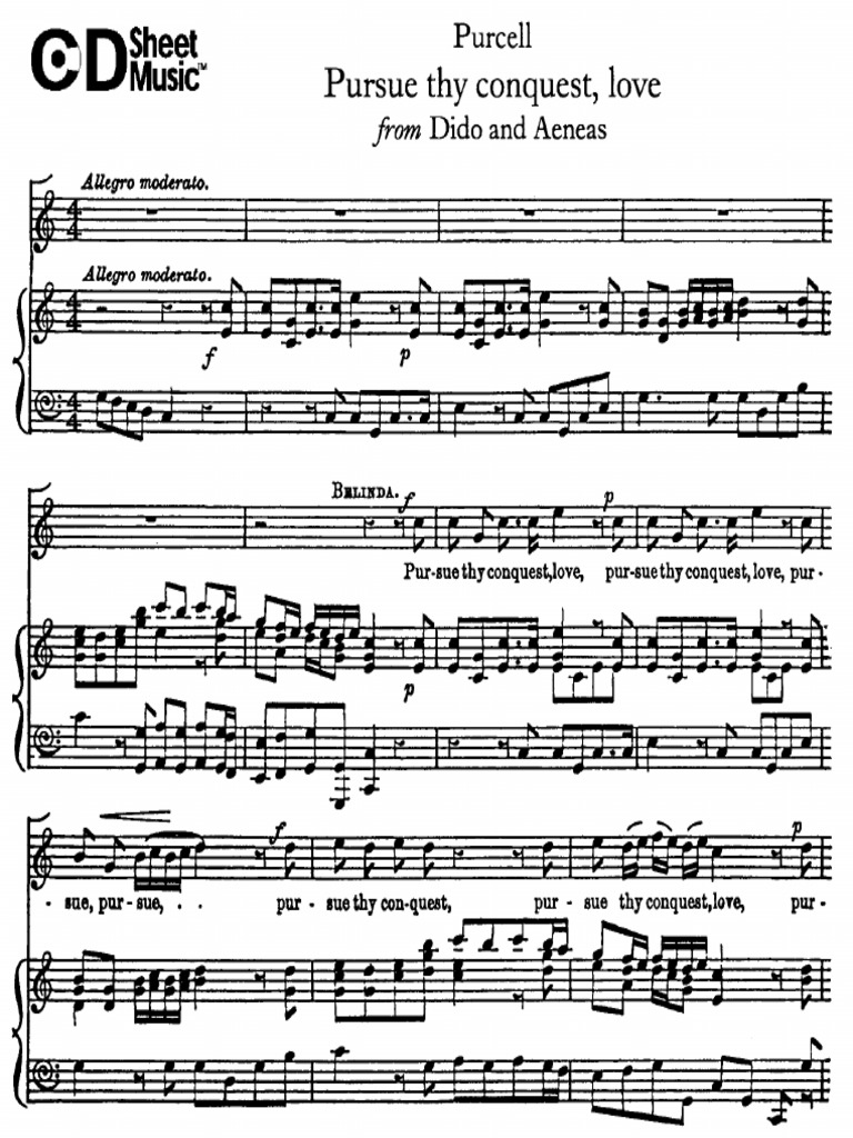 528 Purcell Dido and Aeneas Pursue Thy Conquest Love PDF | PDF