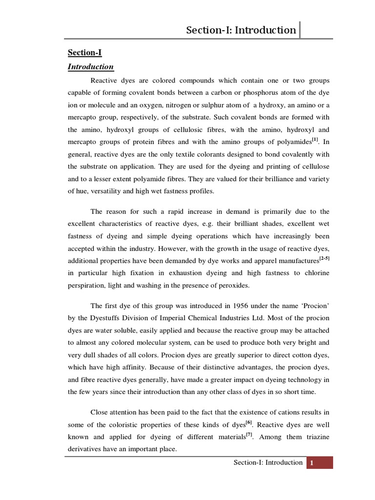 Introduction Reactive Molecule Pdf Dye Amine