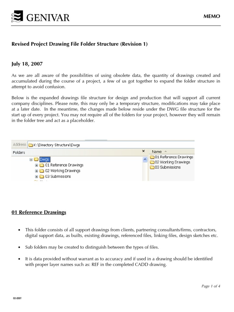 Memo Drawing File Folder Structure (R1) | PDF | Architect | Computer File