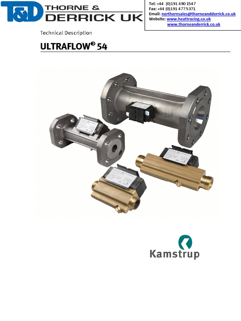 Kamstrup Ultraflow 54 Ultrasonic Flow Meter Multical Heat Meter Thermal Heat Meter RHI Compliant ...