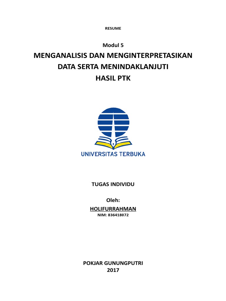 Resume PTK - Modul 5 | PDF