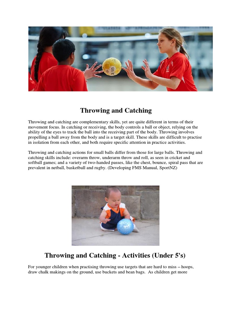Throwing and Catching | PDF | Arm | Ball Games