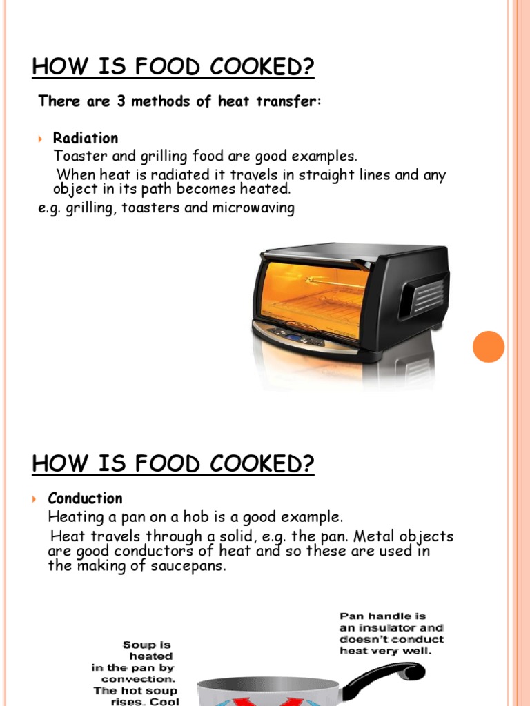 HOW Is FOOD COOK (Conductionandconvection) | PDF | Kitchen Stove | Boiling