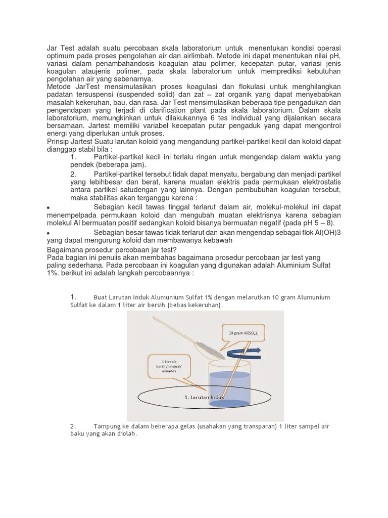 Metode Jar Test untuk Pengolahan Air | PDF