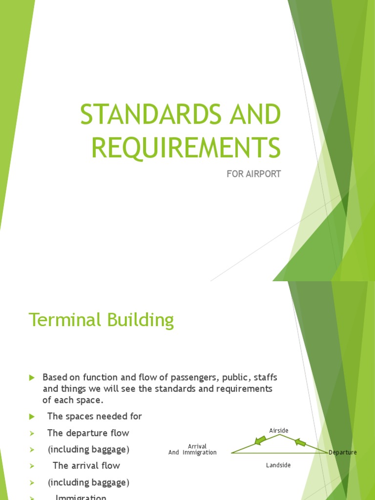 Standards of Airport 1 | PDF | Passenger Car (Rail) | Airport