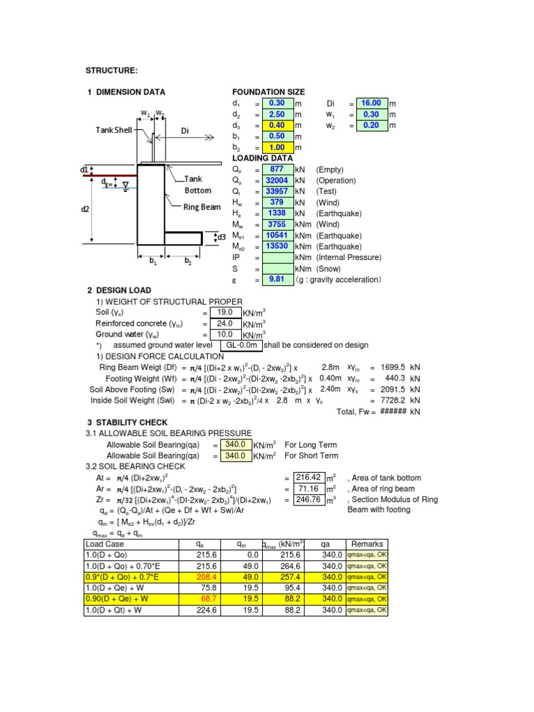 Ring Beam Design | PDF | Mechanical Engineering | Applied And ...