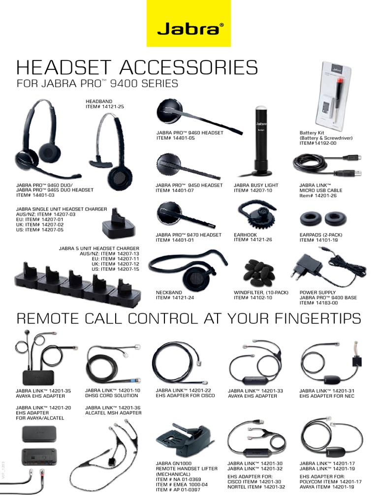 Accessories Jabra PRO 9400 | PDF