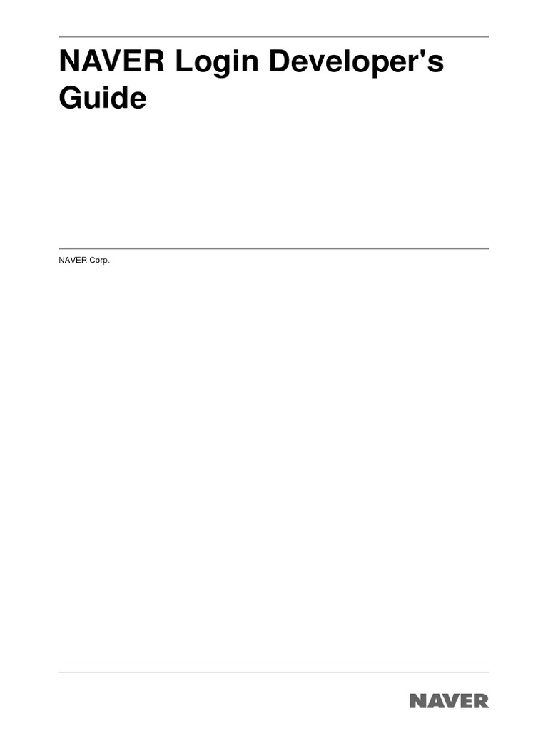 Naver Login | Download Free PDF | Application Programming Interface | Parameter (Computer ...