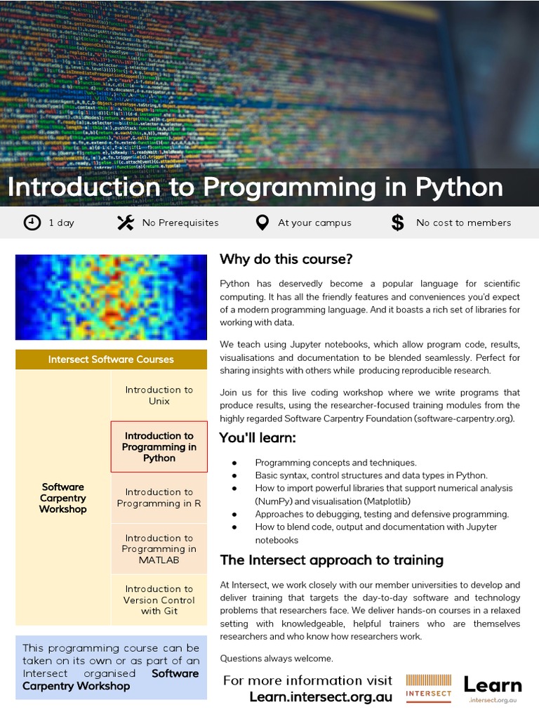 Introduction To Programming in Python: Why Do This Course? | PDF ...