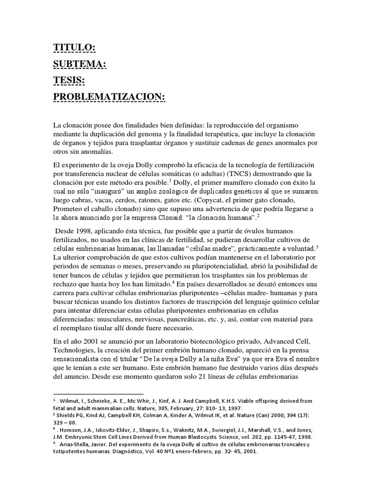 ADO4 | PDF | Clonación | Célula madre
