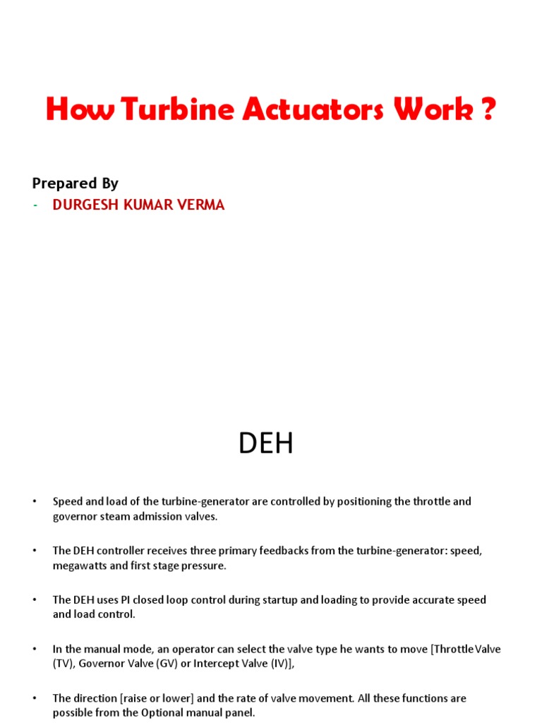 Deh Governing 600,300,660 MW | PDF | Valve | Feedback