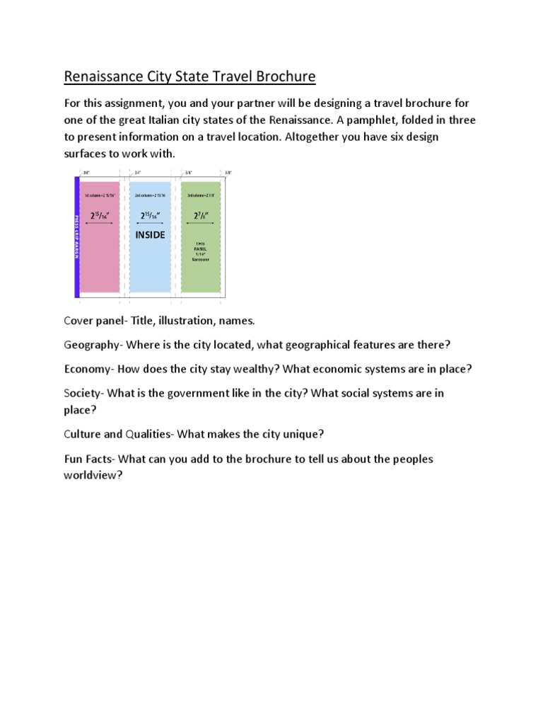 Renaissance City State Travel Brochure | PDF