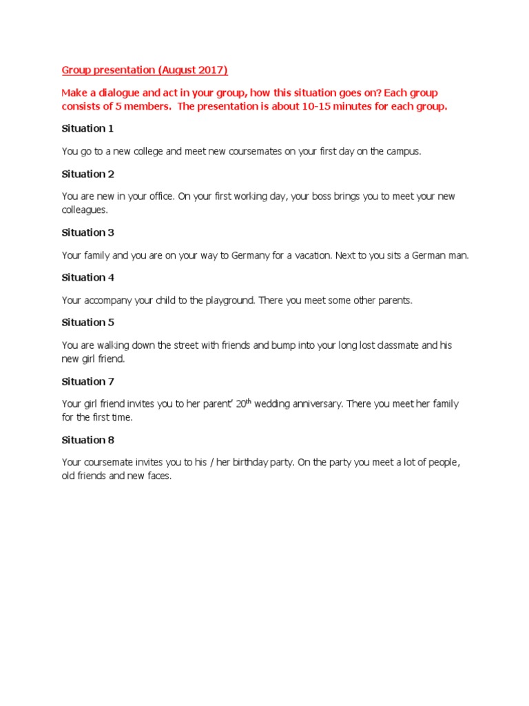 Group Presentation | PDF